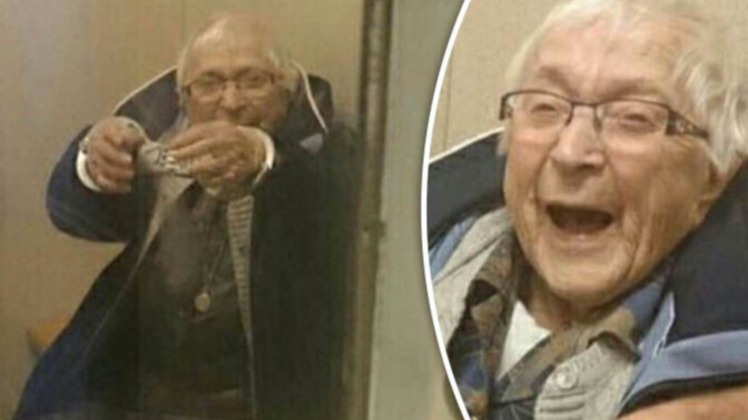 World Happiest Criminal Cops Arrest 99 Year Old Women To Cross It Off