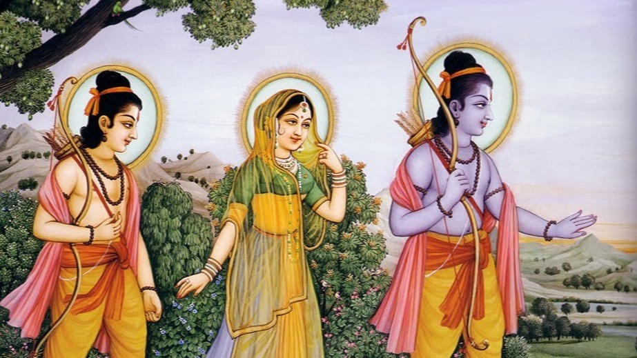 Lord Rama: A Set Of 3 Idols, Mythical Being And Lakshmana.